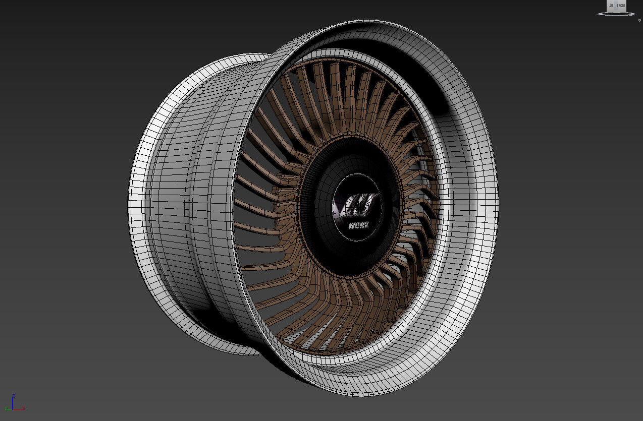 ArtStation - Work Carving 40 custom wheel | Game Assets