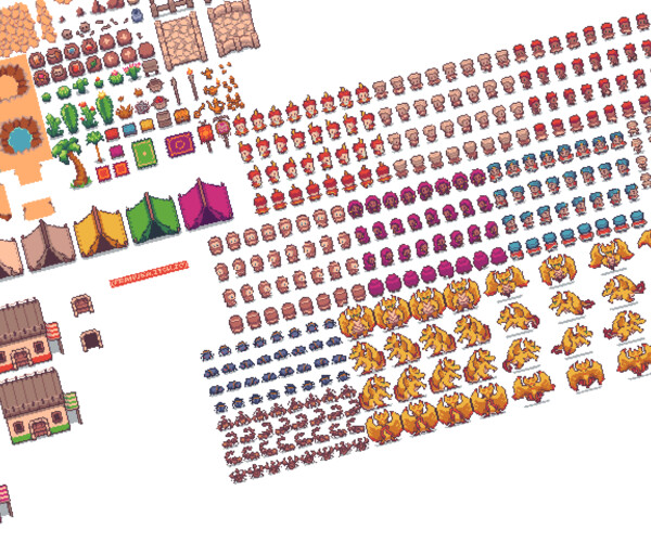 ArtStation - Fantasy RPG desert pack | Game Assets