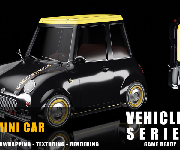 ArtStation - mini car cartoonish style high detail ready for game ...