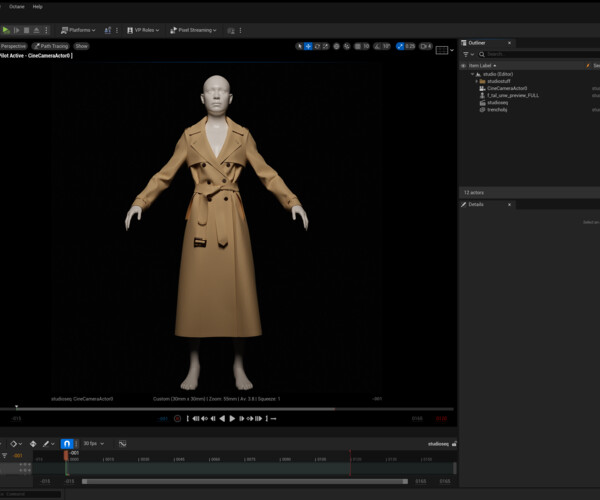 ArtStation - Metahuman Trench Coat | Resources