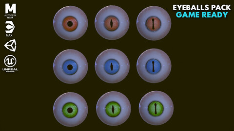ArtStation - Eyeballs Pack - Real Time/3D Assets/4K Textures/Files(MB ...
