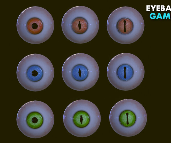 ArtStation - Eyeballs Pack - Real Time/3D Assets/4K Textures/Files(MB ...