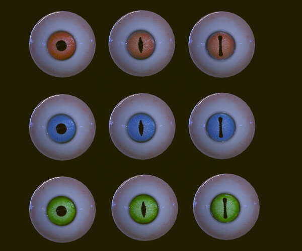 ArtStation - Eyeballs Pack - Real Time/3D Assets/4K Textures/Files(MB ...