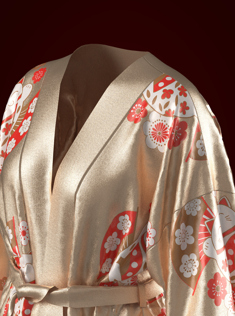 ArtStation - 3D GOLD KIMONO | Resources