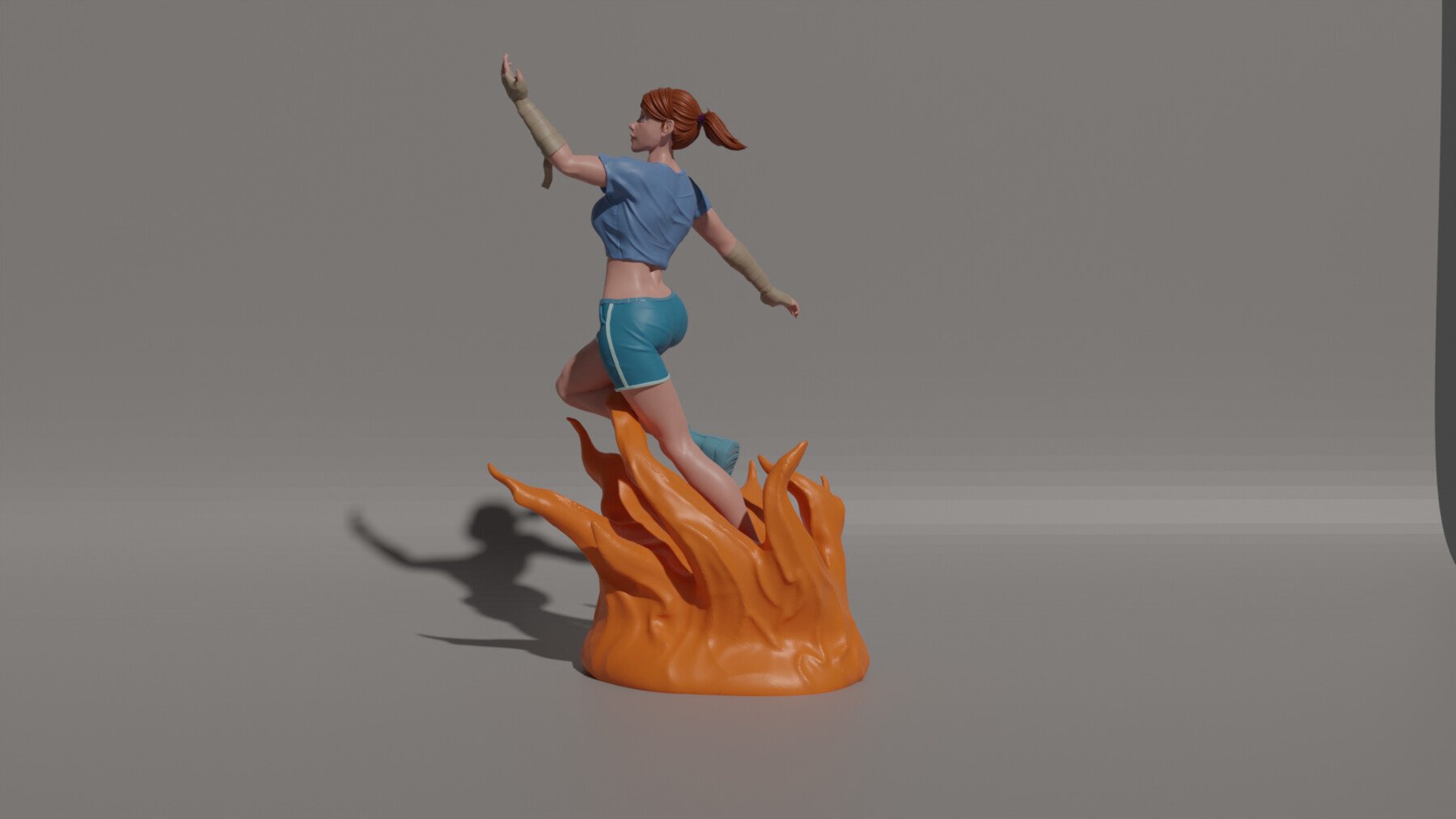 ArtStation - Fire girl Model | Resources