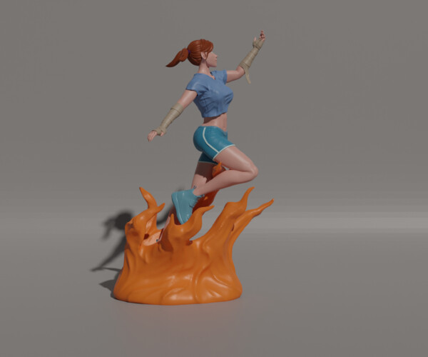 ArtStation - Fire girl Model | Resources