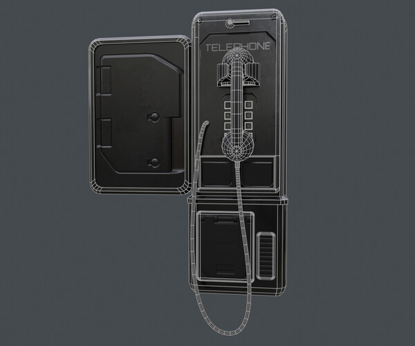 ArtStation - Low poly Telephone | Game Assets