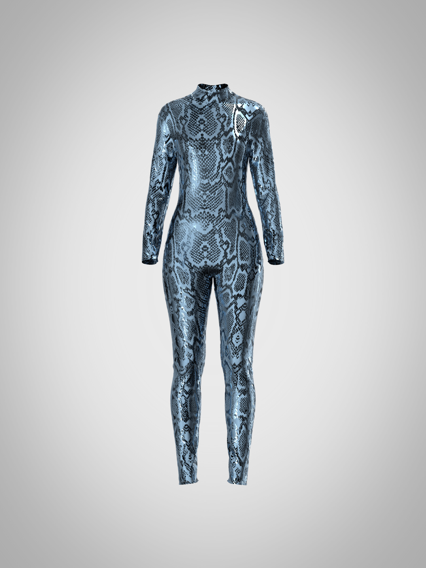 ArtStation - 3D METALLIC BODYSUIT WITH SNAKE PATTERN | Resources