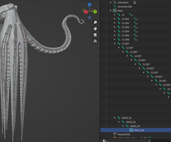 ArtStation - Octopus Base Mesh | Game Assets