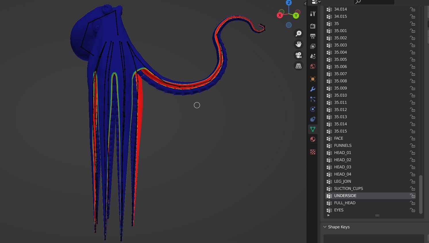 ArtStation - Octopus Base Mesh | Game Assets