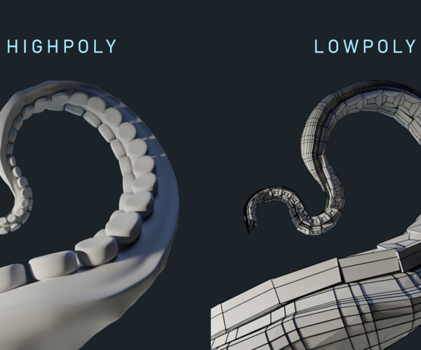 ArtStation - Octopus Base Mesh | Game Assets