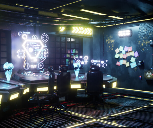 ArtStation - Sci-fi Environment Engine Room For UE5 | Game Assets