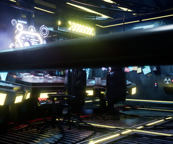 ArtStation - Sci-fi Environment Engine Room For UE5 | Game Assets