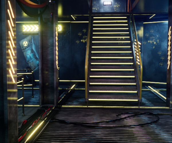 ArtStation - Sci-fi Environment Engine Room For UE5 | Game Assets