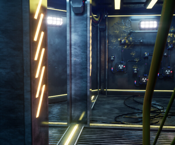 ArtStation - Sci-fi Environment Engine Room For UE5 | Game Assets