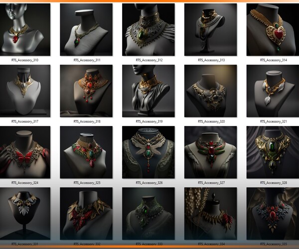 ArtStation - 353 Accessory _ Necklace references ( Gaming Jewelry ) Vol ...