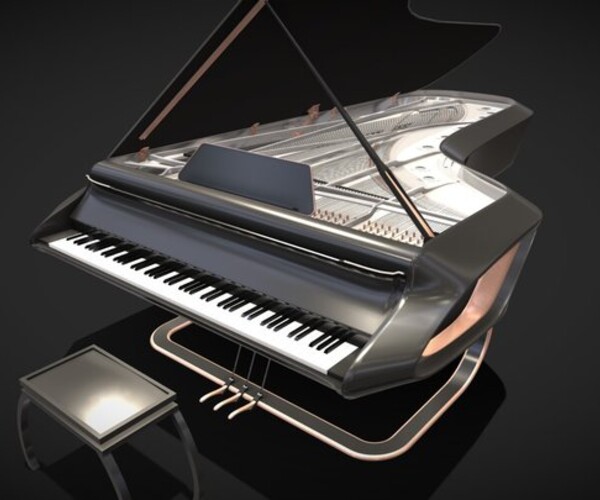 ArtStation - Grand Piano - Original Design | Game Assets