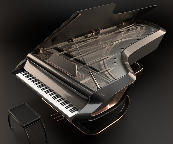 ArtStation - Grand Piano - Original Design | Game Assets