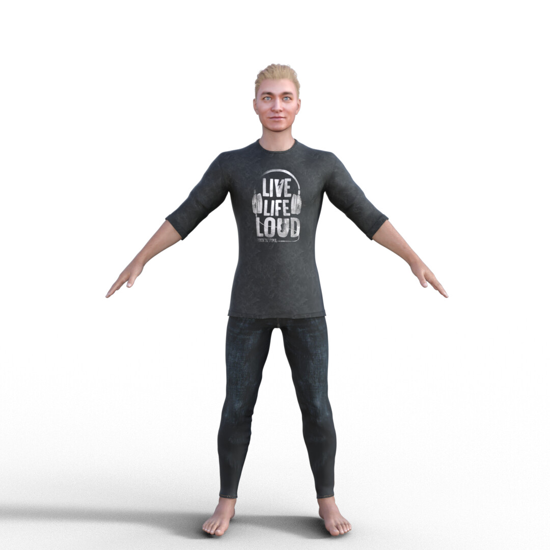 ArtStation - Elester-Handsome blond man--Metahuman/FBX | Game Assets