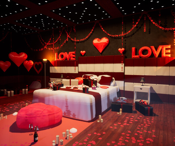 ArtStation - Love Room Kit | Game Assets
