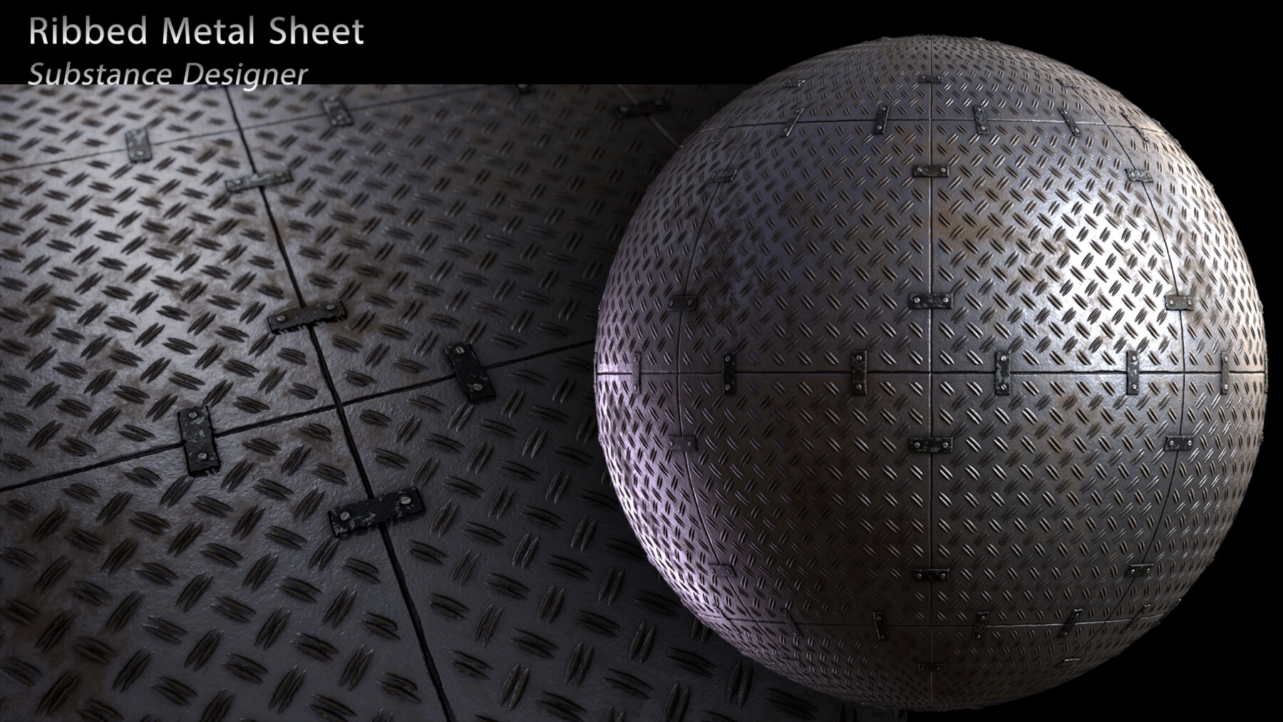 ArtStation - Ribbed Metal Sheet | Game Assets