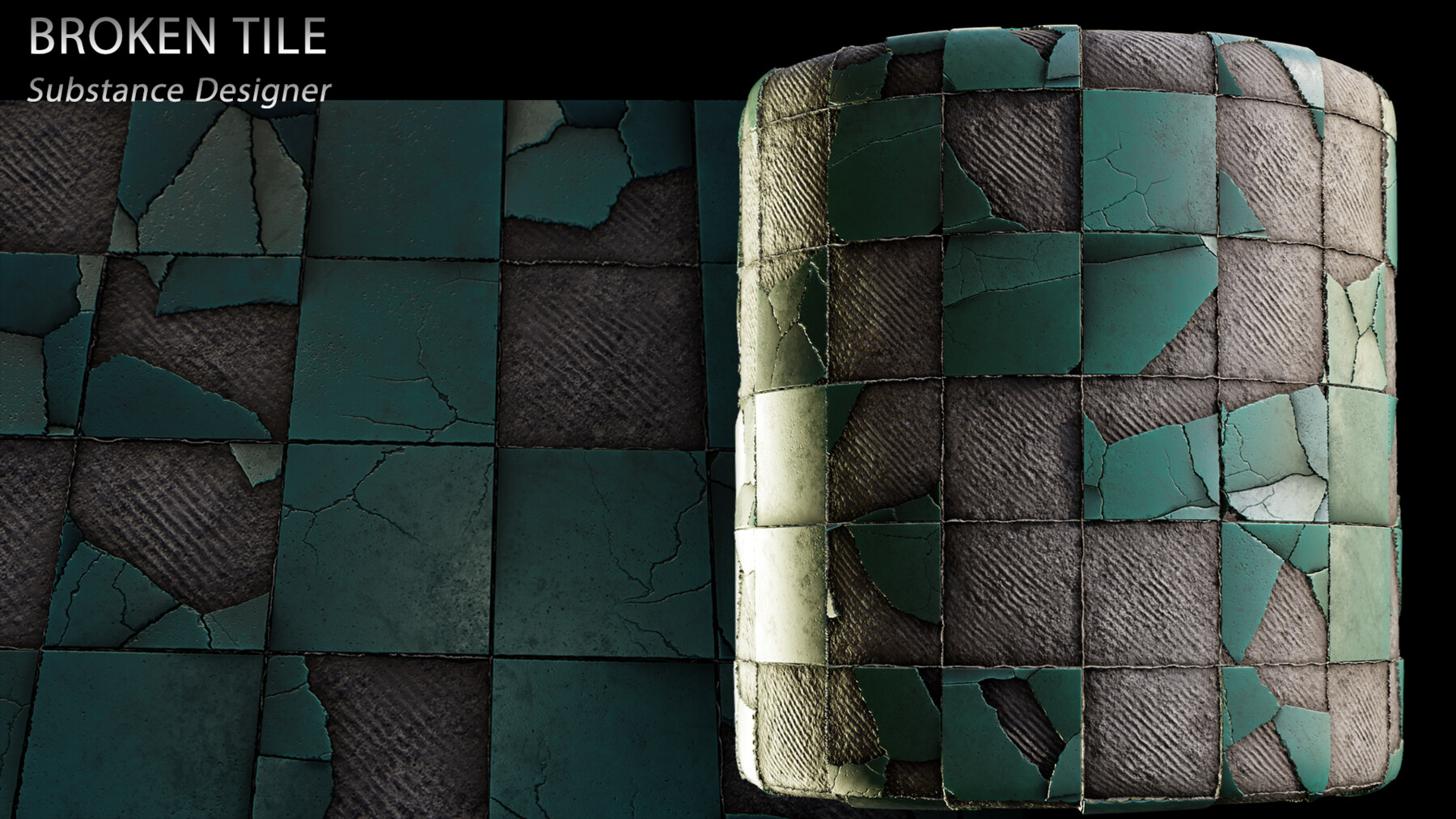 ArtStation - Broken tile | Game Assets