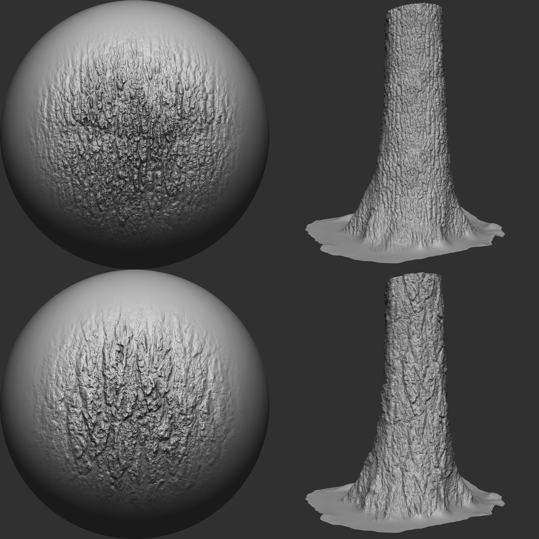 ArtStation - Wood Bark Brushes and Noise for Zbrush | Brushes