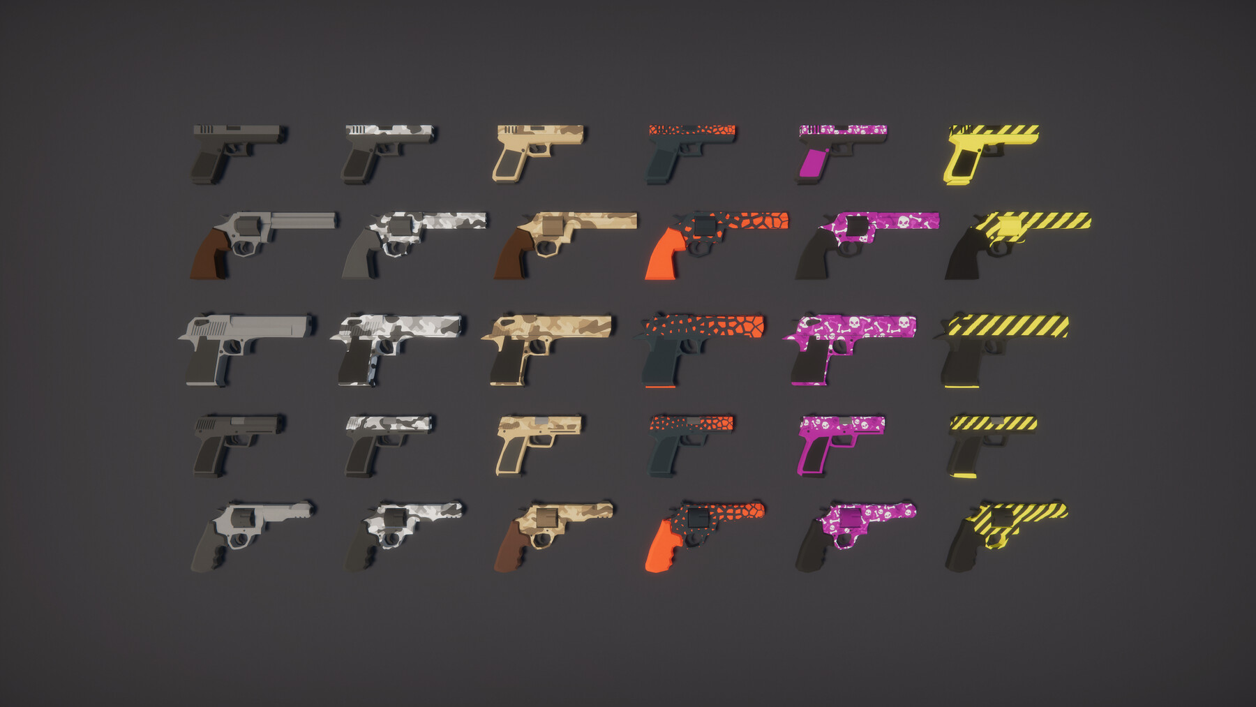 ArtStation - Low Poly FPS Weapons Pack 2 - Asset for Unity 3D | Game Assets