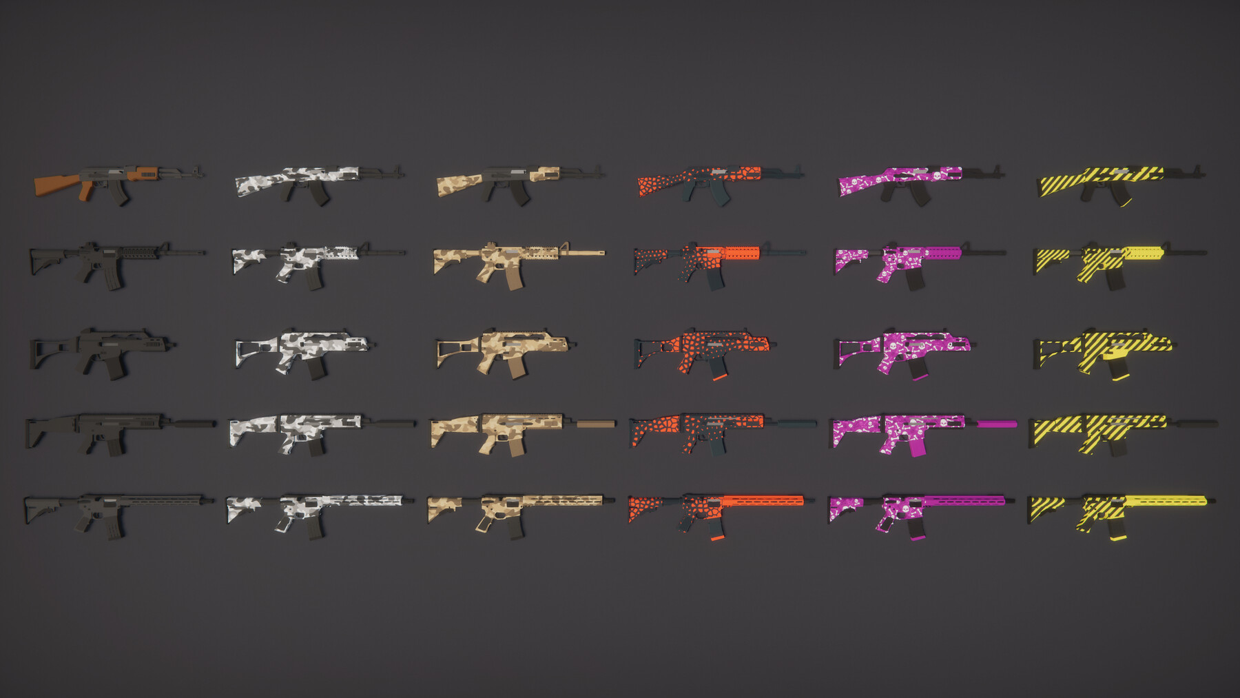 ArtStation - Low Poly FPS Weapons Pack 2 - Asset for Unity 3D | Game Assets