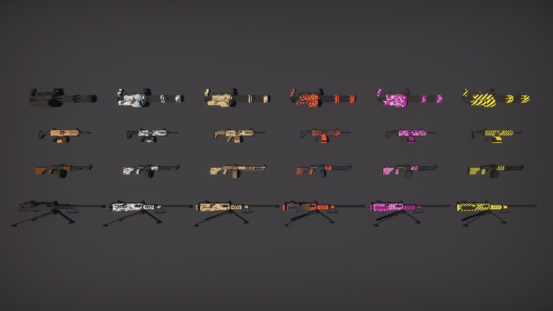 Artstation Low Poly Fps Weapons Pack 2 Asset For Unity 3d Game Assets