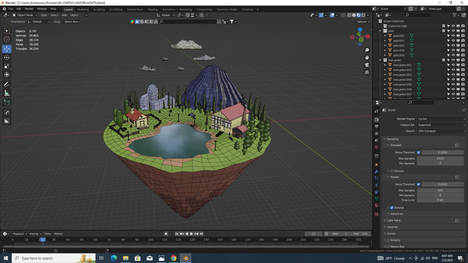 ArtStation - 40 Low Poly Nature Asset | Game Assets
