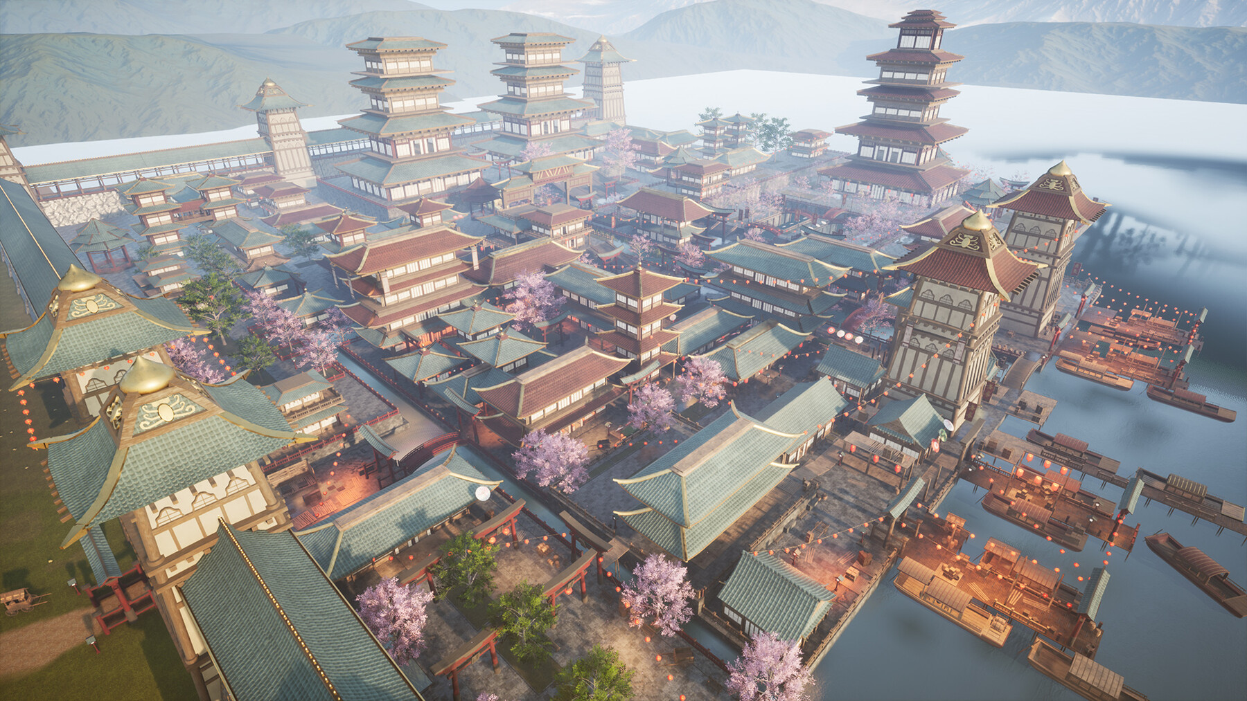 ArtStation - Asian City Kit | Game Assets