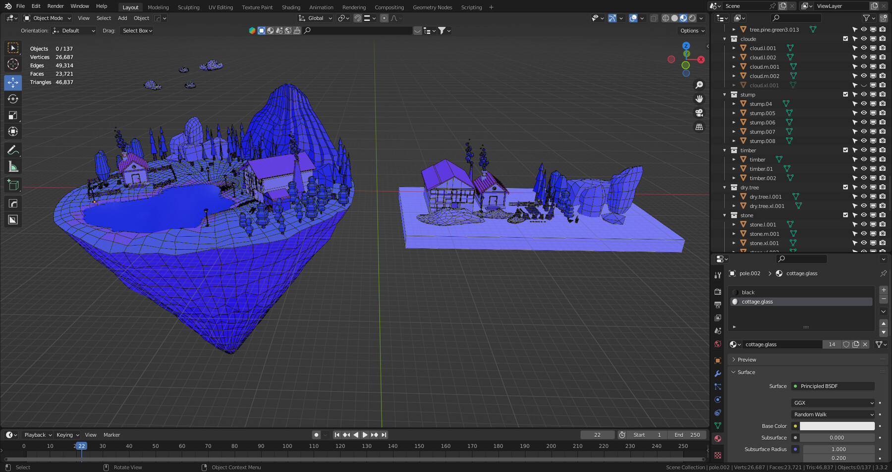 ArtStation - 40 Low Poly Nature Asset | Game Assets