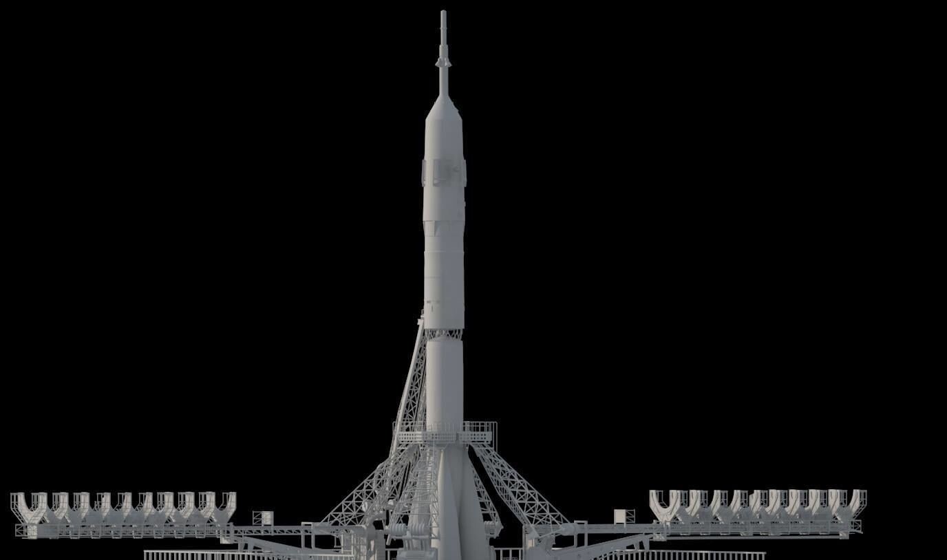 ArtStation - Soyuz Rocket Launch - Animated 3D model | Resources