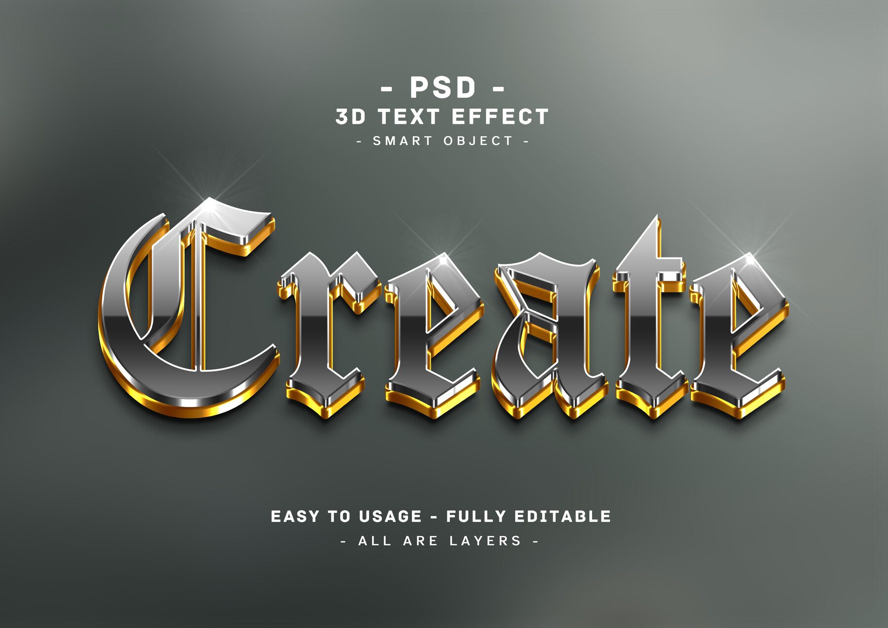 ArtStation - Create PSD fully editable text effect. Layer style PSD ...