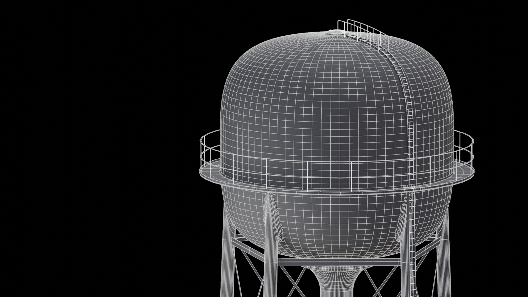 ArtStation - Water Tower Tank | Game Assets