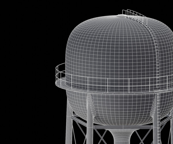 ArtStation - Water Tower Tank | Game Assets