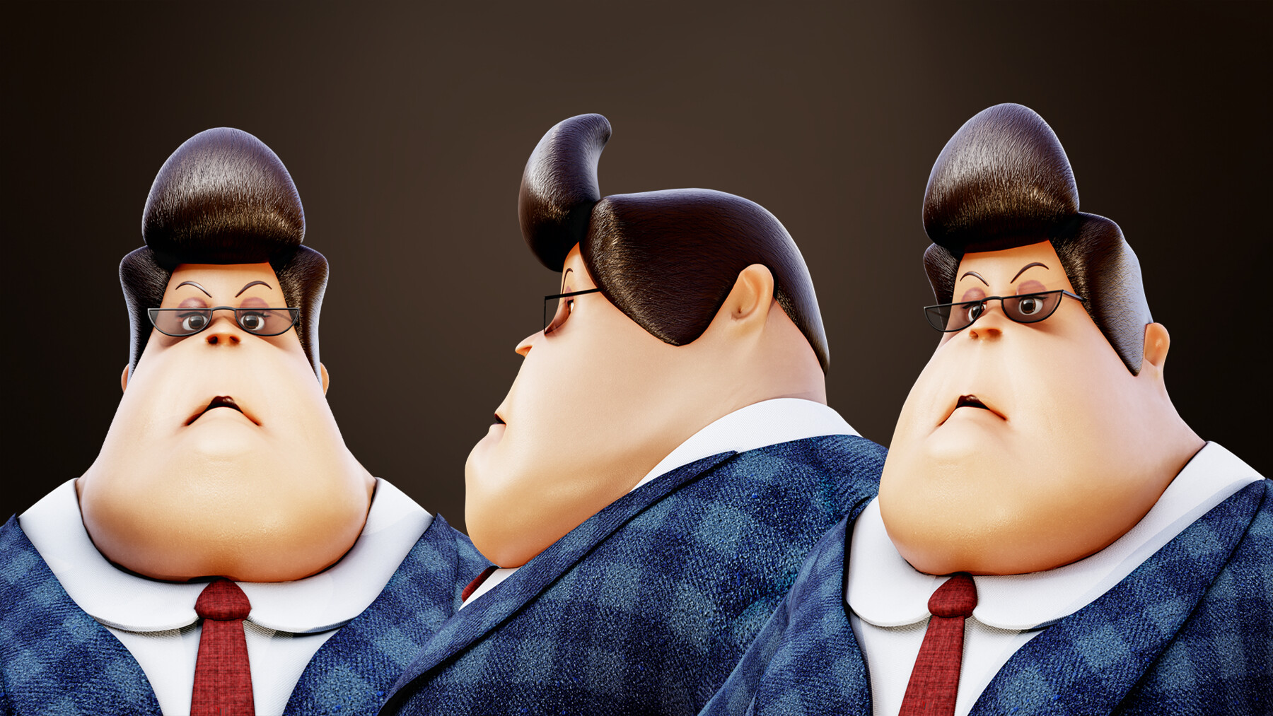 ArtStation - Cartoon Madam character Model | Game Assets