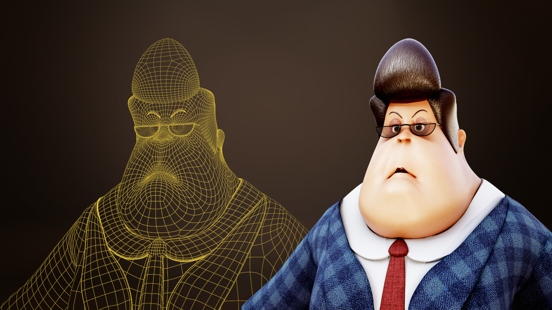 ArtStation - Cartoon Madam character Model | Game Assets