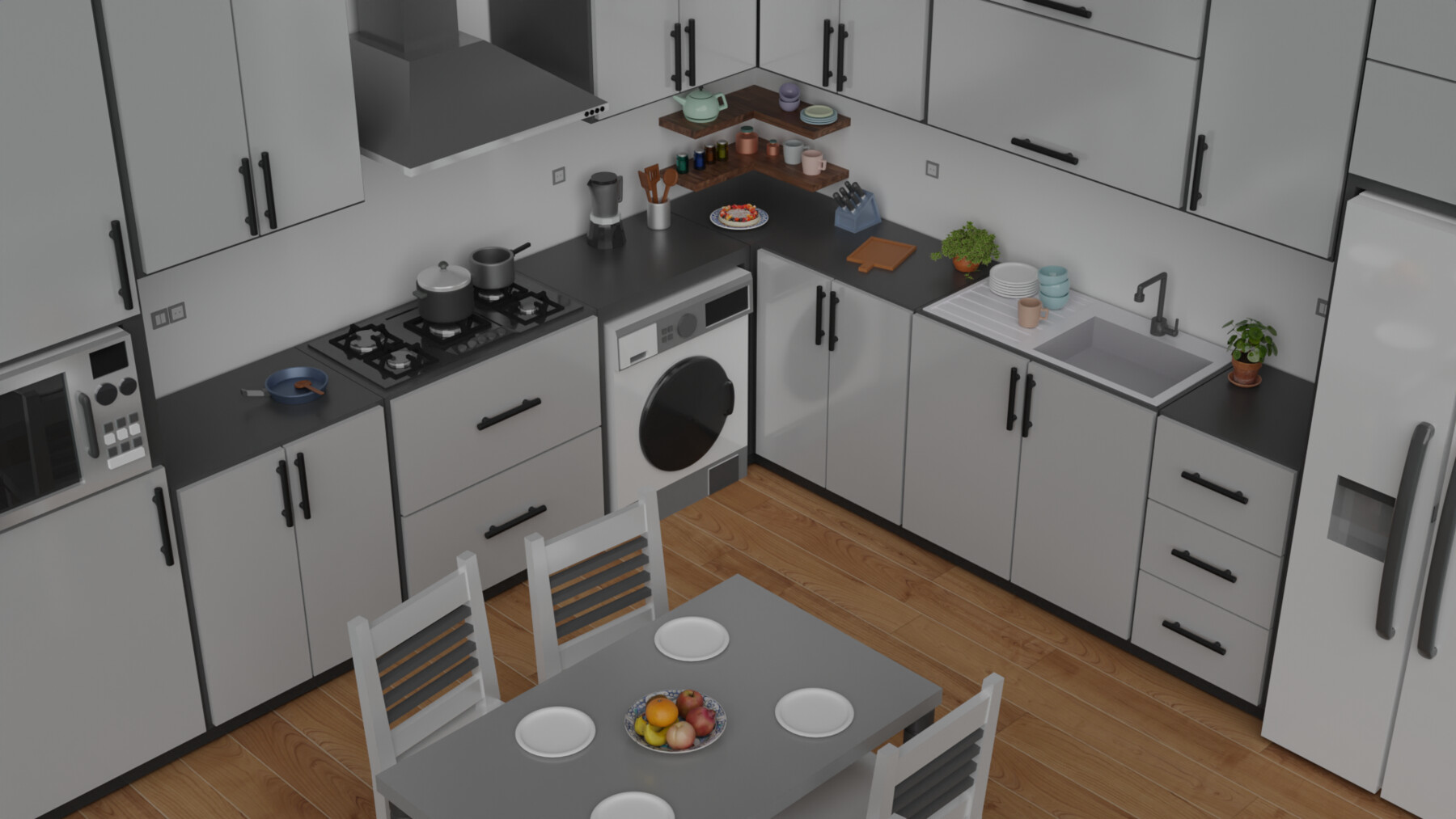 ArtStation - ISOMETRIC KITCHEN PACK | Game Assets
