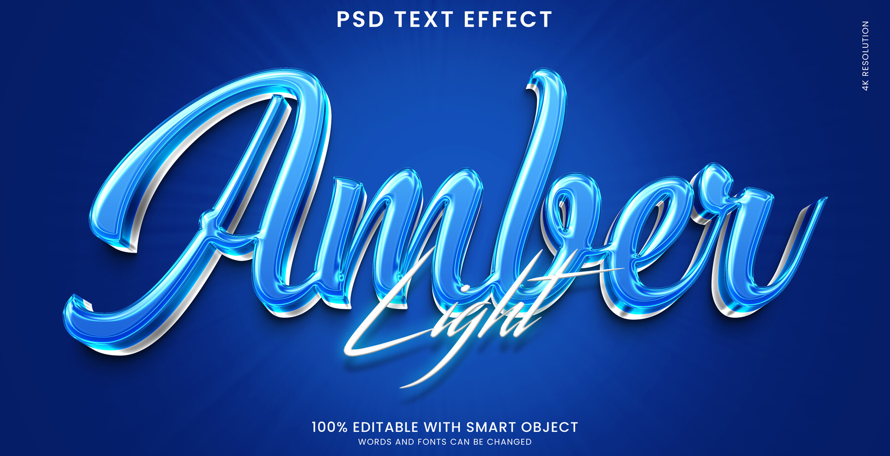 ArtStation - 3D Amber. PSD fully editable text effect. Layer style PSD ...