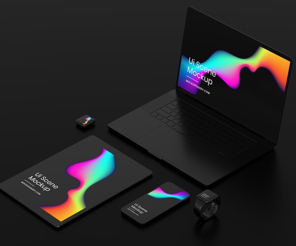 ArtStation - Black Devices Mockup | Resources