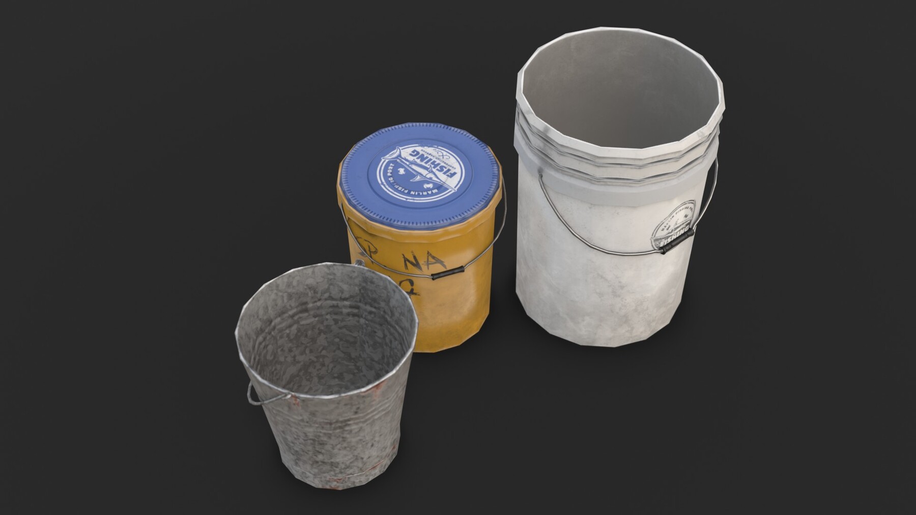 ArtStation - Fishing Buckets | Game Assets