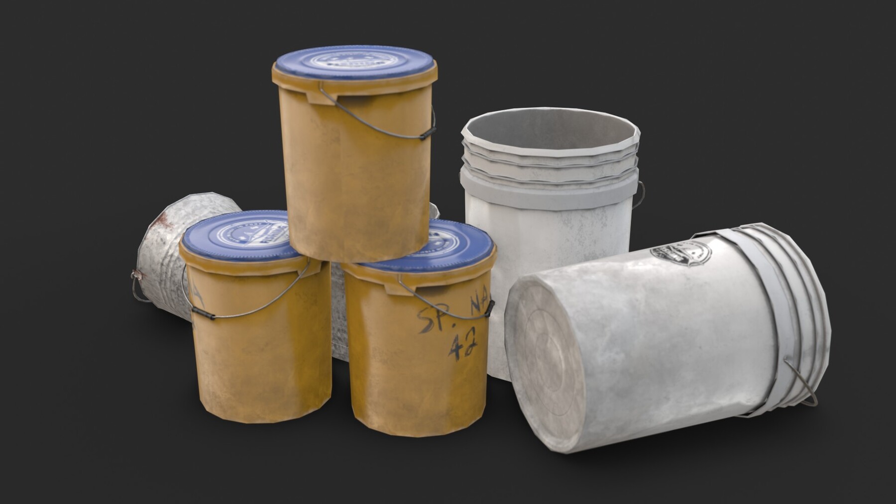 ArtStation - Fishing Buckets | Game Assets