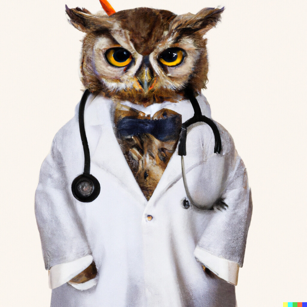 ArtStation - owl dressed as a doctor | Artworks