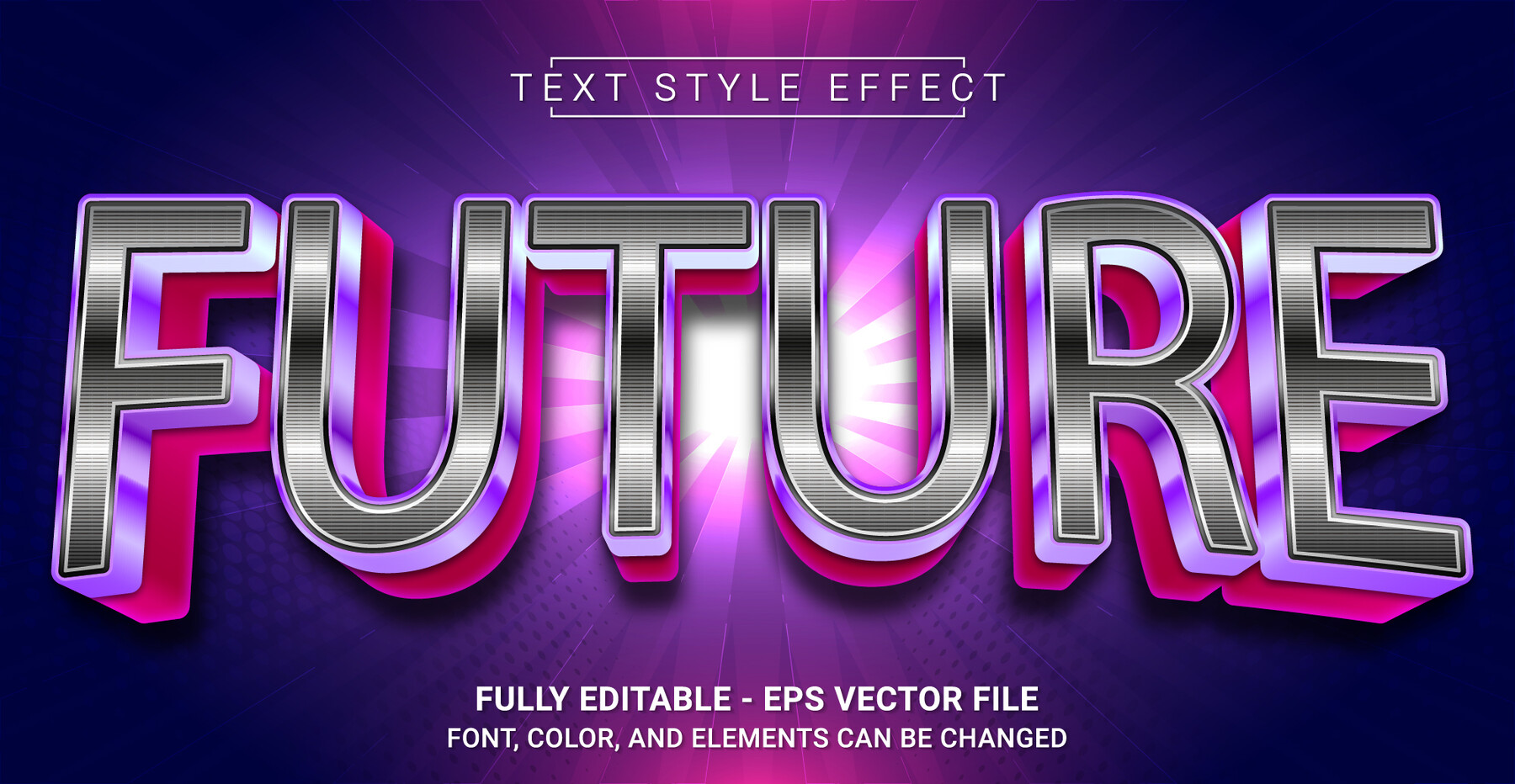 ArtStation - Future, Text Effects, EPS Template File | Artworks
