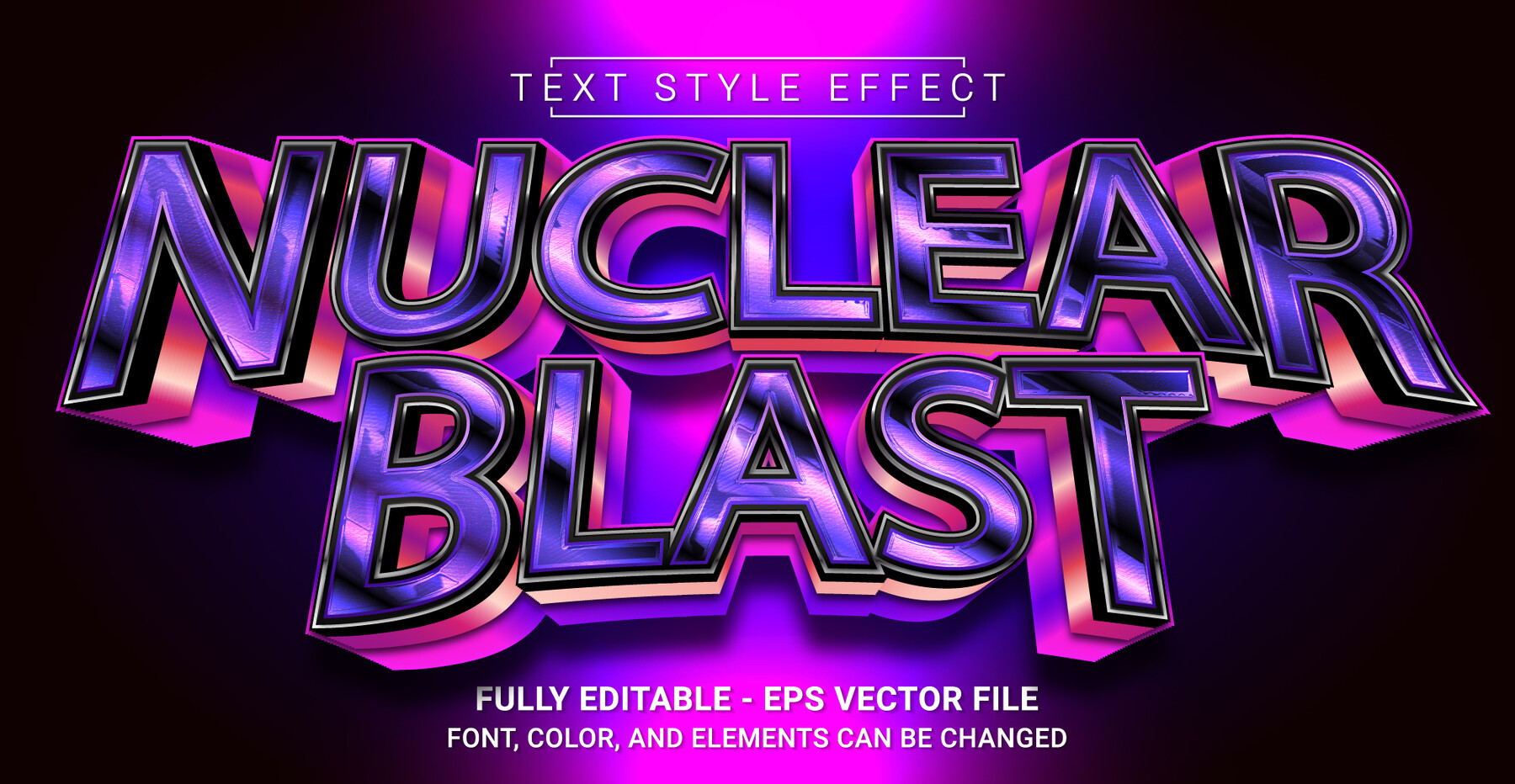 ArtStation - Nuclear Blast, Text Effects, EPS Template File | Artworks