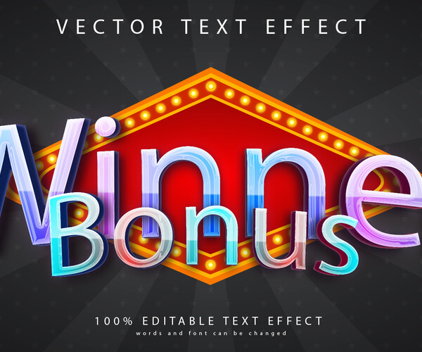 ArtStation - Winner Bonus, Text Effects, EPS Template File | Artworks