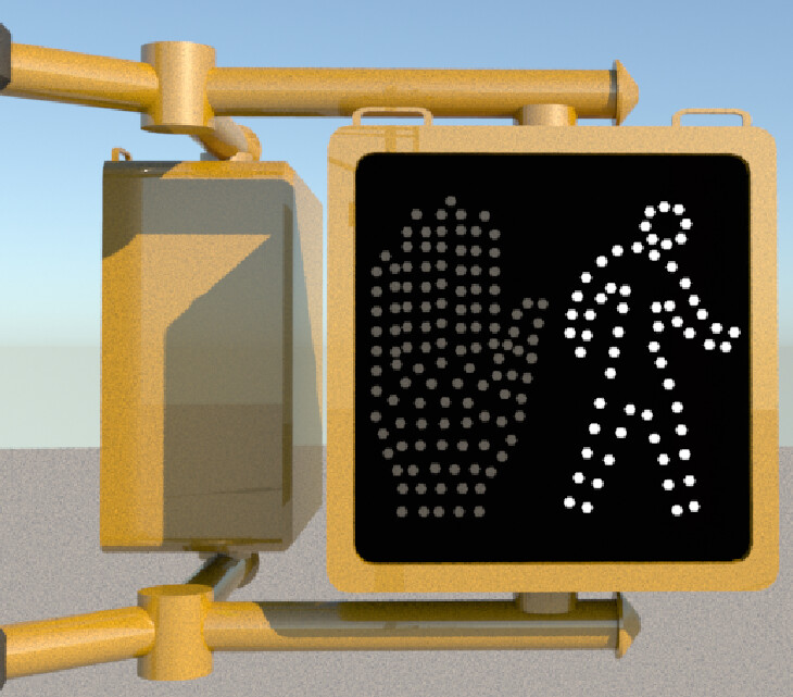 ArtStation - New York city Pedestrian Traffic Light Pack 3D model ...