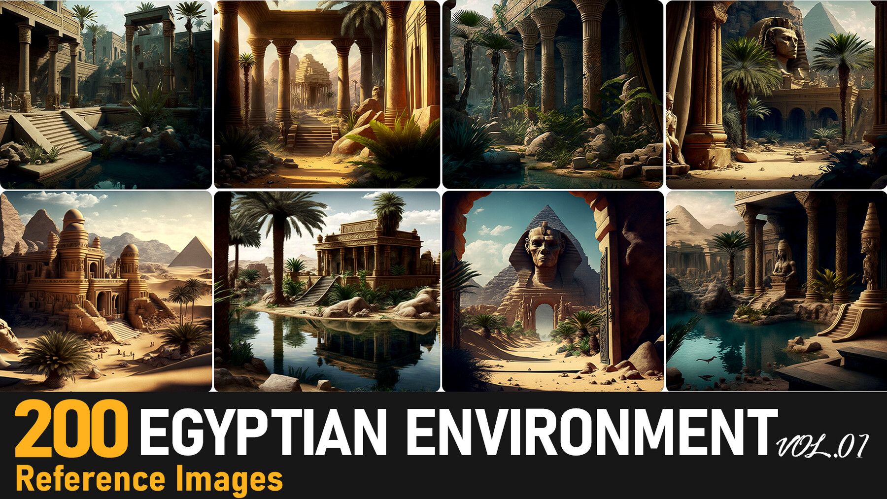 ArtStation - Egyptian Environment VOL.01|4K Reference Images | Artworks